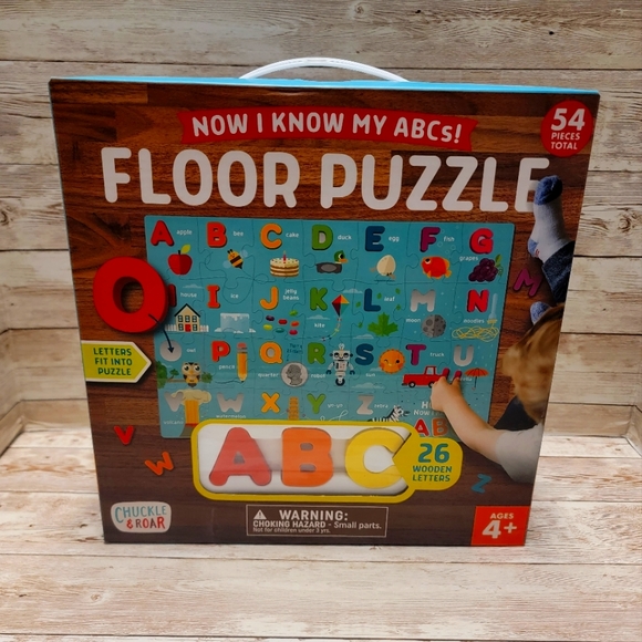 Chuckle & Roar | Toys | Chuckle Roar Now I Know My Abcs Puzzle Wooden ...